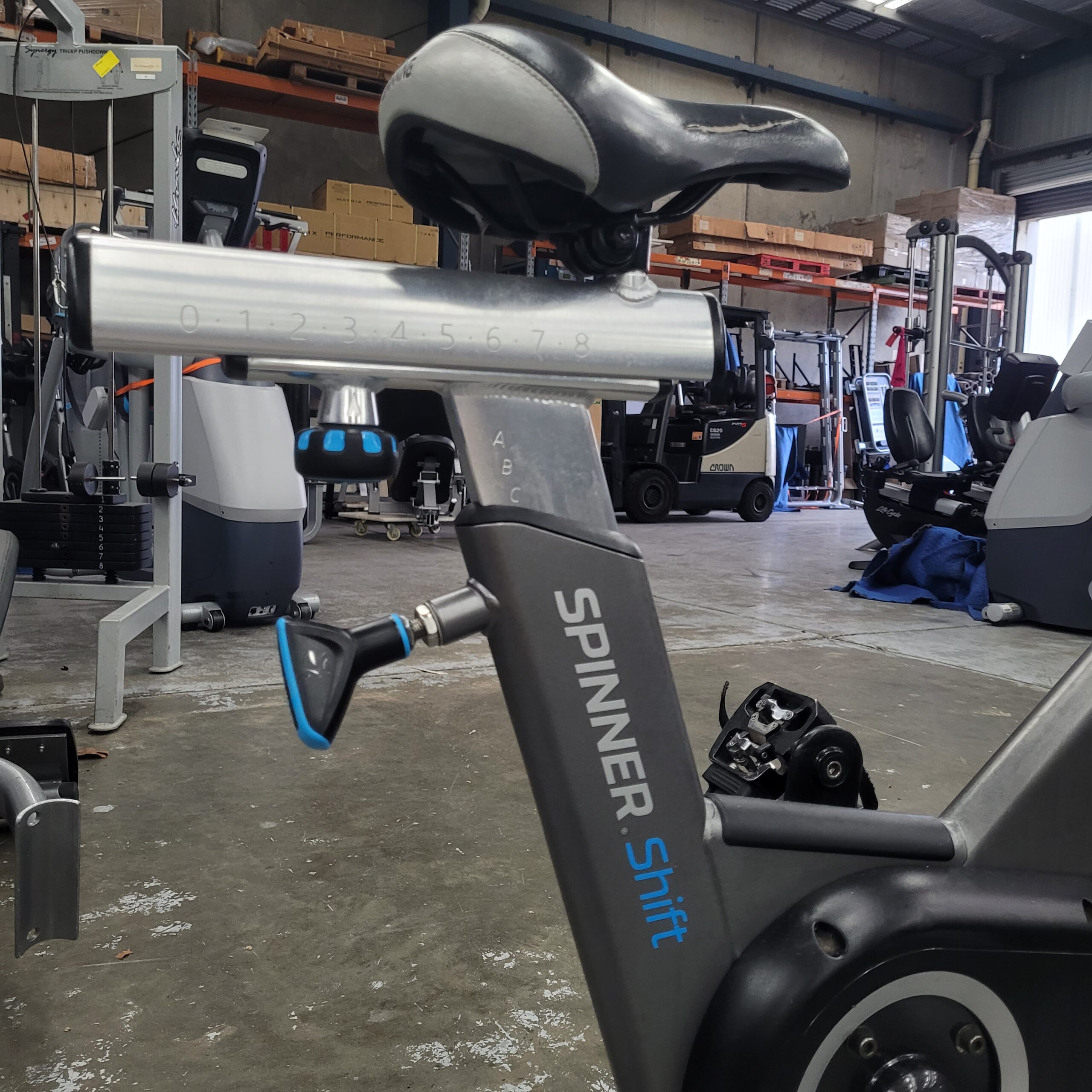 Precor Spinner Shift Spin Bike with Console | Grays Fitness