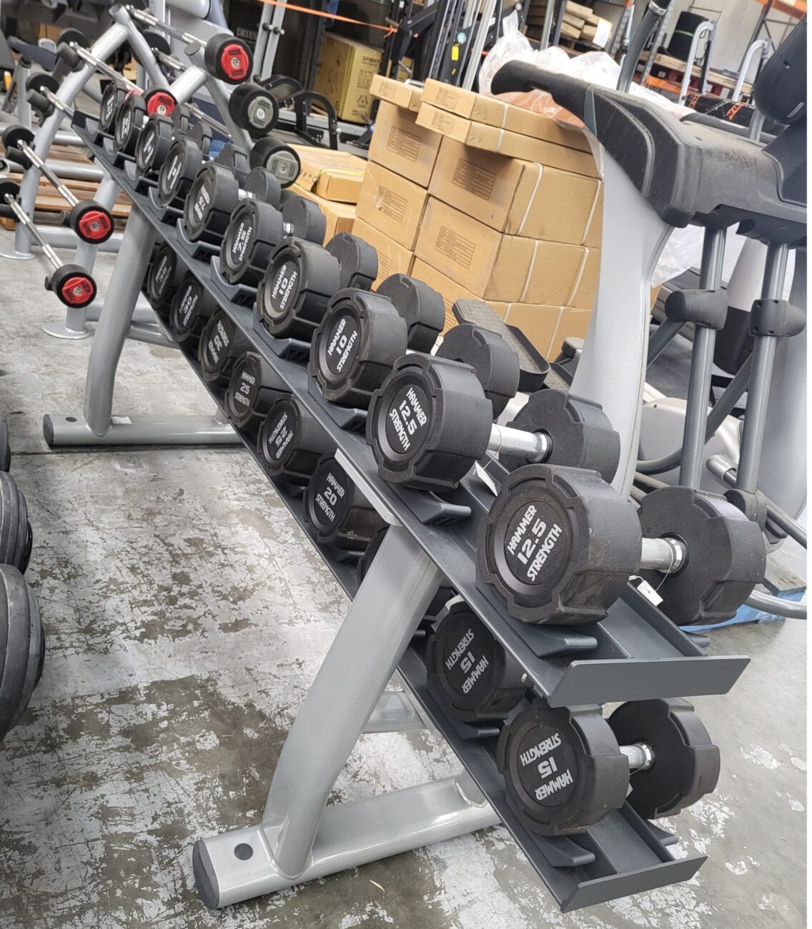 Hammer Strength Dumbbells With Rack | Grays Fitness