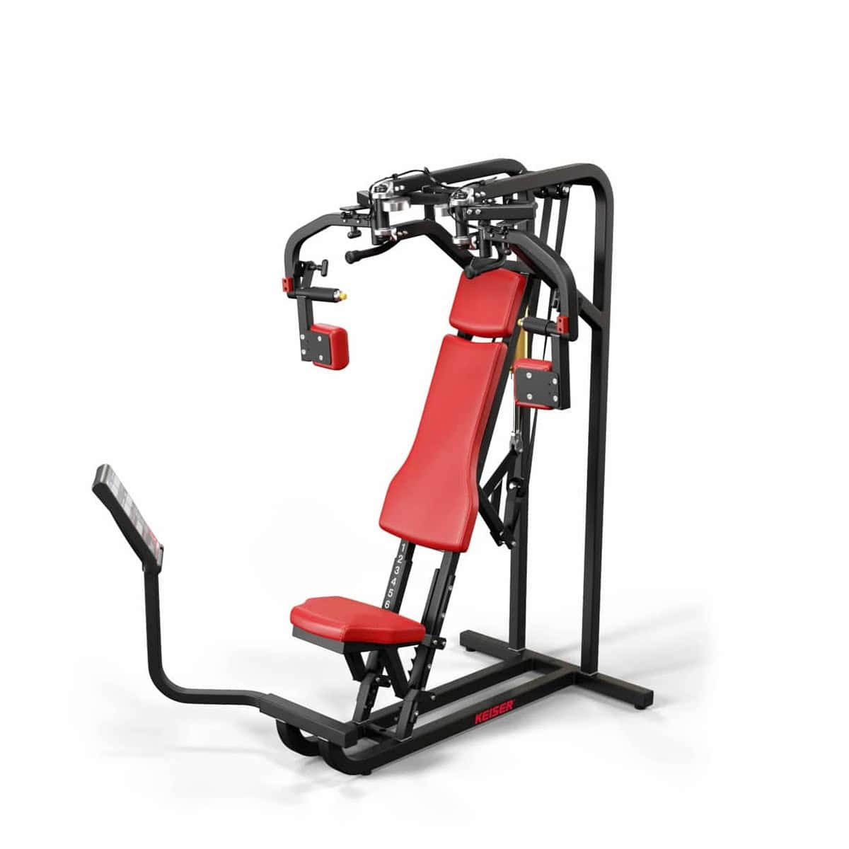 Keiser Pneumatic Seated Butterfly Machine - White Frame & Blue ...