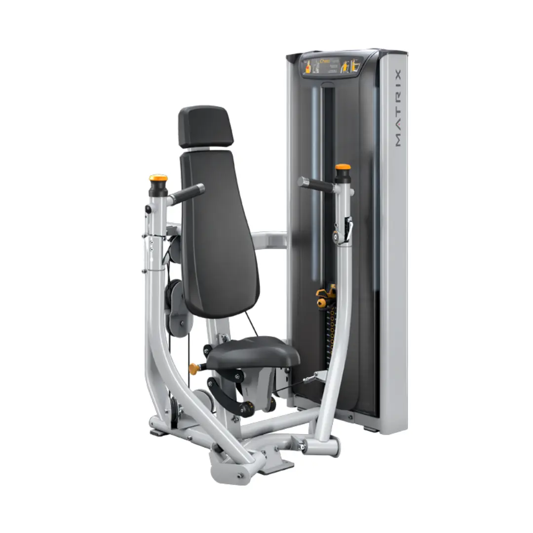 Matrix Versa Converging Chest Press - Red Upholstery | Grays Fitness