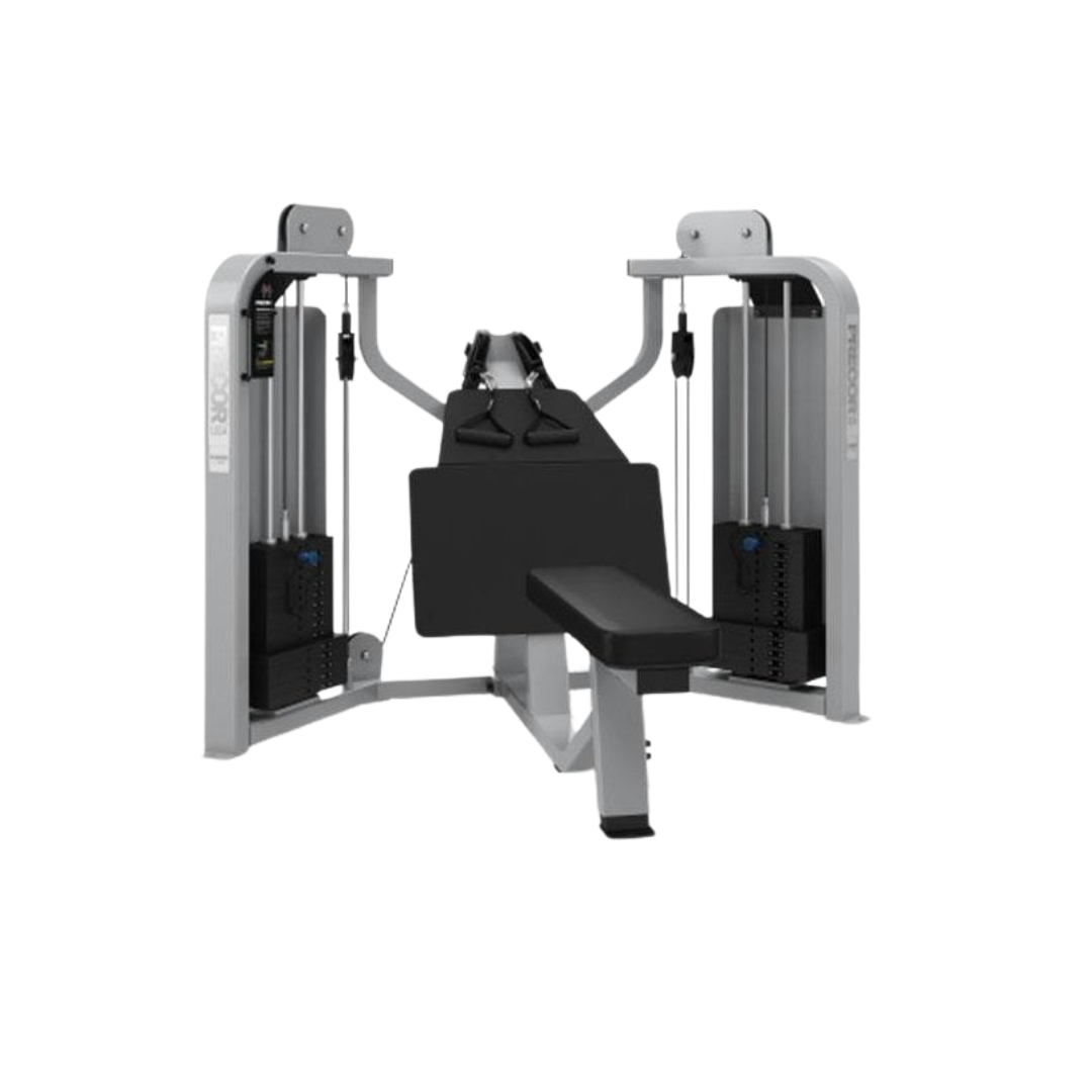 Precor Icarian FT332 Seated Low Row - Blue Upholstery | Grays Fitness